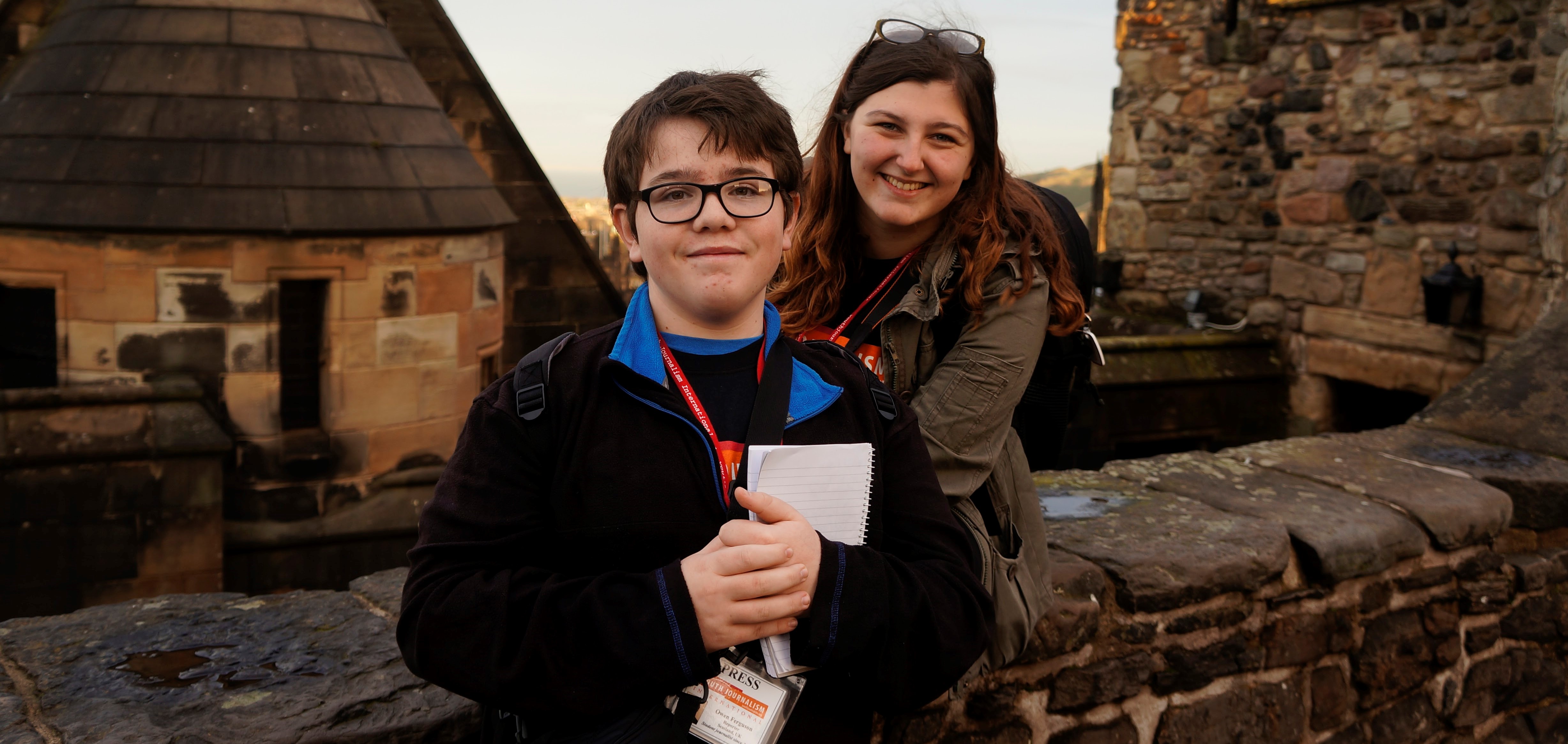 owen and Beth in Edinburgh - Youth Journalism International