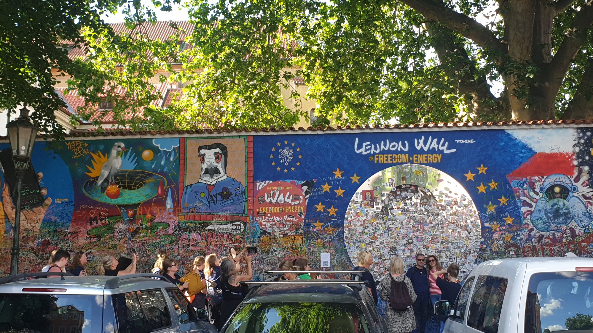 Prague's Lennon wall - where a sanitary pad is a political statement ...