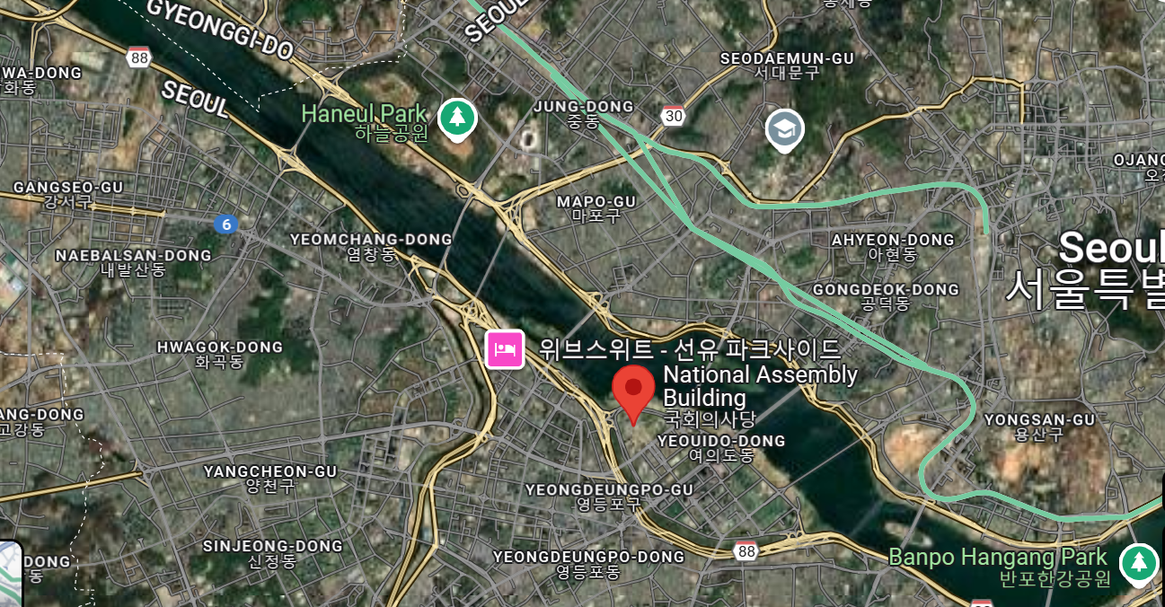 Map, Seoul, Google 2024 - Youth Journalism International